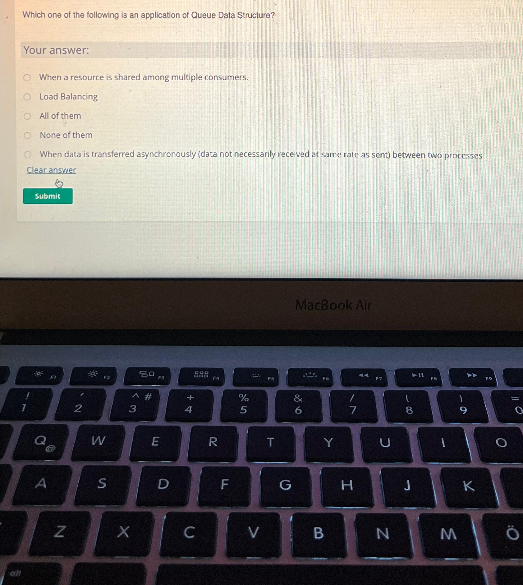 Solved Which one of the following is an application of Queue | Chegg.com