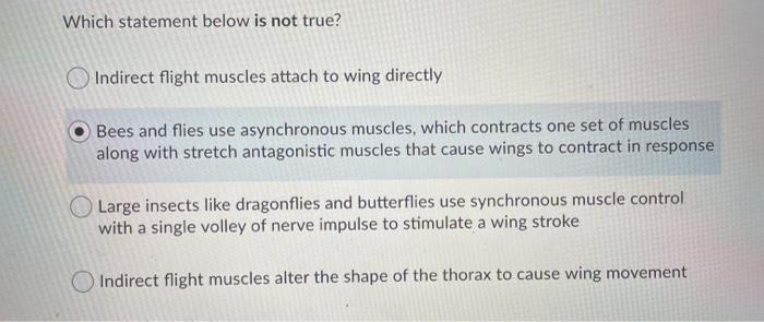 Solved Which statement below is not true? Indirect flight | Chegg.com