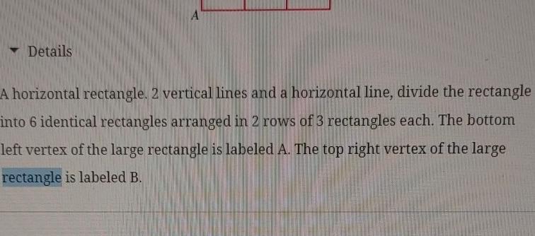 ADetailsA horizontal rectangle. 2 ﻿vertical lines and | Chegg.com