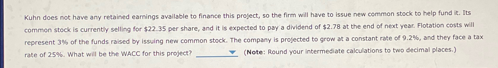 Solved Kuhn does not have any retained earnings available to | Chegg.com