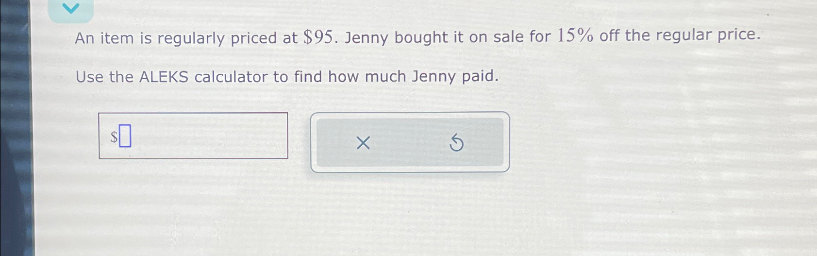 Solved An item is regularly priced at $95. ﻿Jenny bought it | Chegg.com