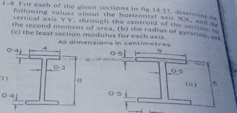 Solved I-8 ﻿For each of tho given scetions in ne. 14*23, | Chegg.com