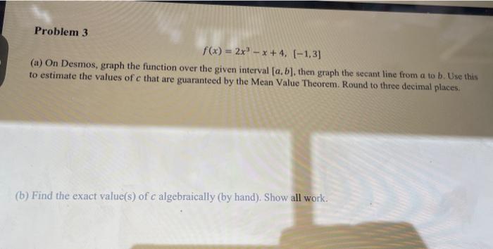 Solved Problem 2 (a) Construct a counterexample to show why | Chegg.com