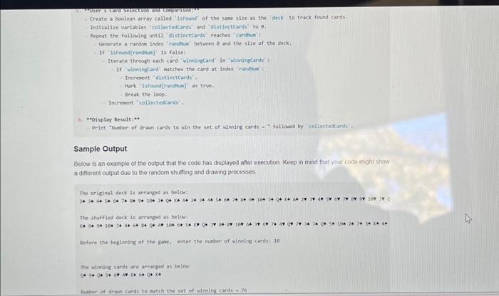 Solved Subtask C: Play the Game The following algonthm | Chegg.com
