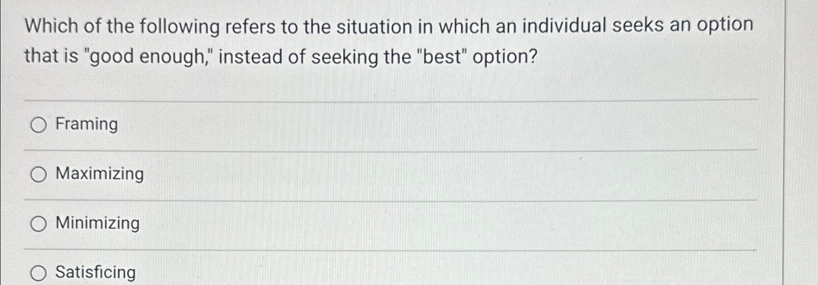 Solved Which of the following refers to the situation in | Chegg.com