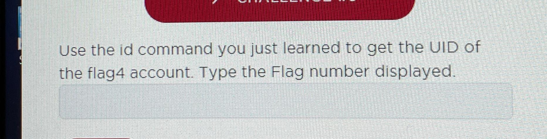 Solved Use the id command you just learned to get the UID of | Chegg.com