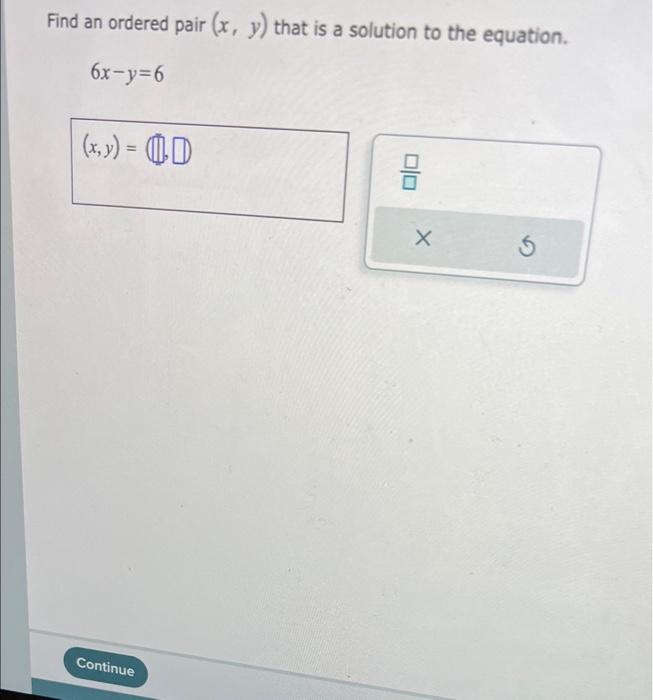 Solved Find an ordered pair (x,y) that is a solution to the | Chegg.com