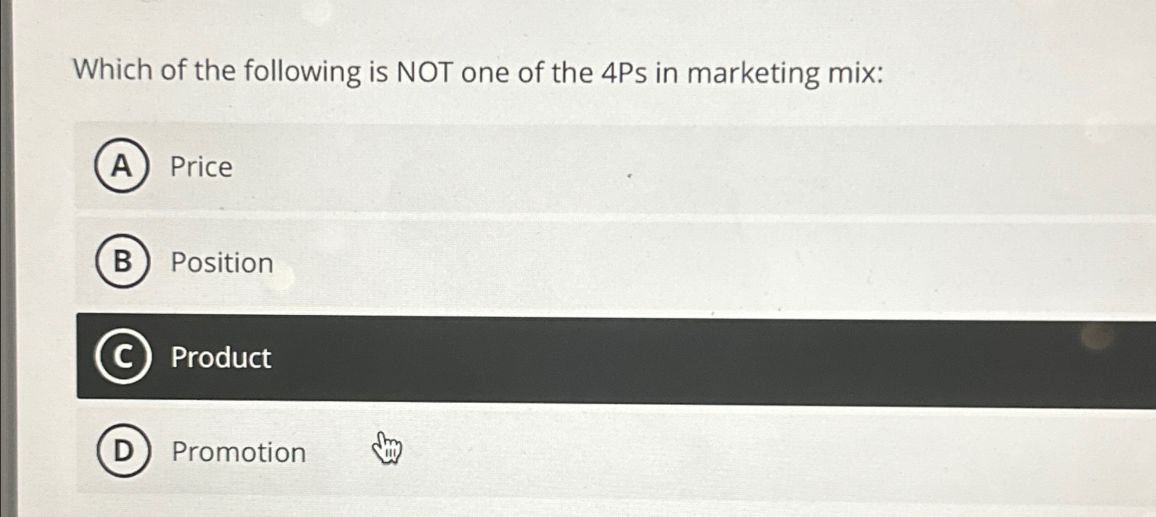 Solved Which of the following is NOT one of the 4Ps in | Chegg.com