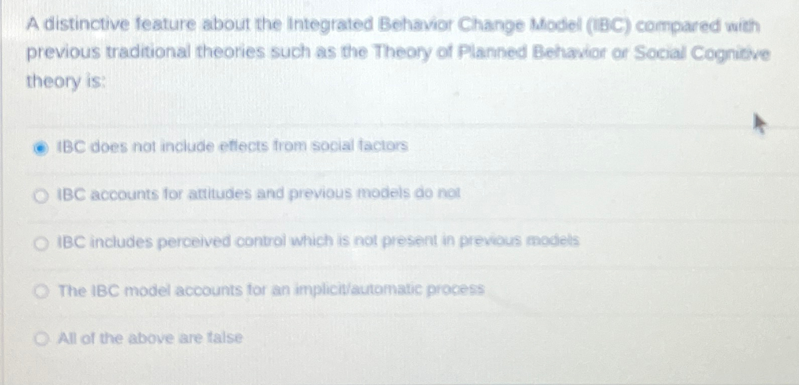 Solved A distinctive feature about the Integrated Behavior | Chegg.com