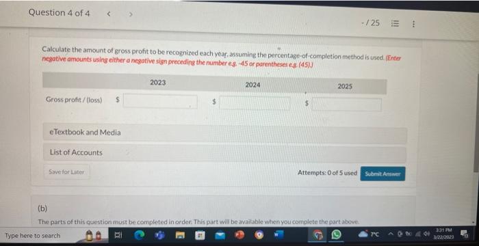 Solved During 2023, Sheridan Company started a construction | Chegg.com
