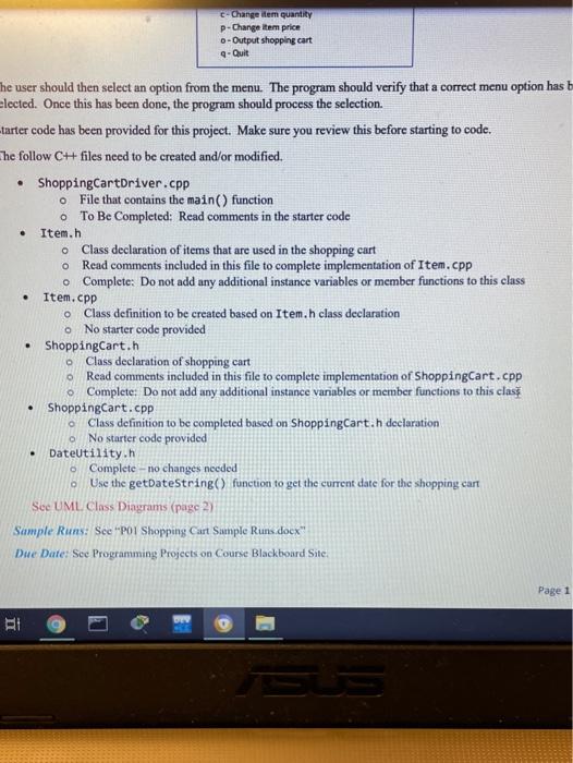 Solved c++ program please make sure to go through all the | Chegg.com