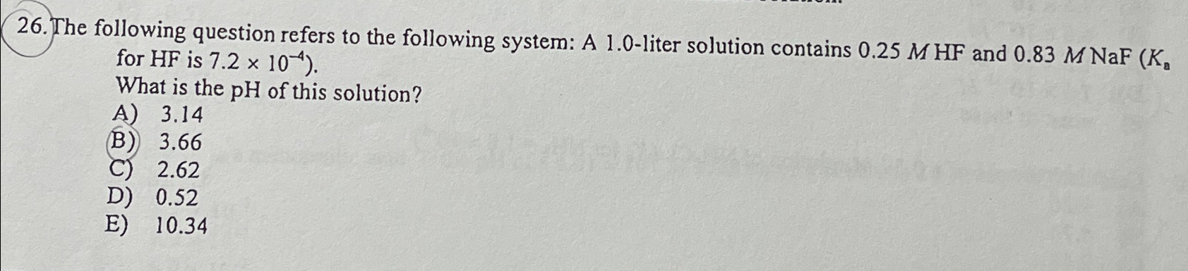 The following question refers to the following | Chegg.com