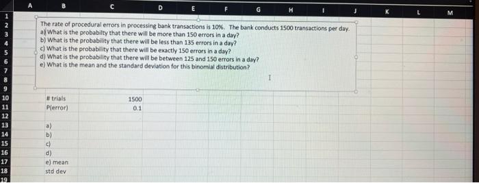 Solved The rate of procedural errors in processing bank | Chegg.com