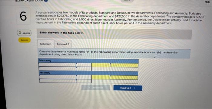 compony produces two models of its products, Standard | Chegg.com