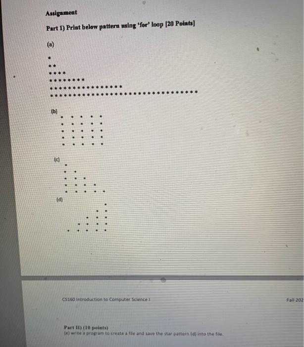 Solved Part II) (t6 points) (e) withe a progam to create a | Chegg.com
