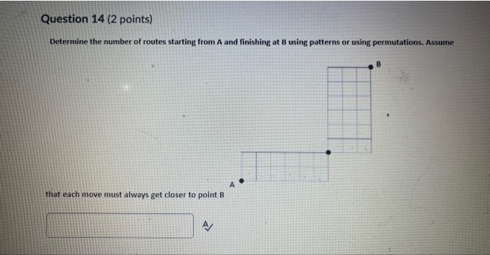Solved Determine the number of routes starting from A and | Chegg.com