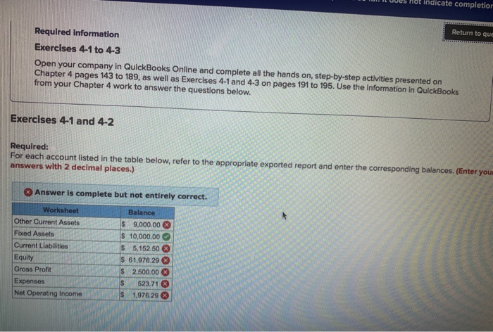 Indicate Completior Return To Que Required Chegg