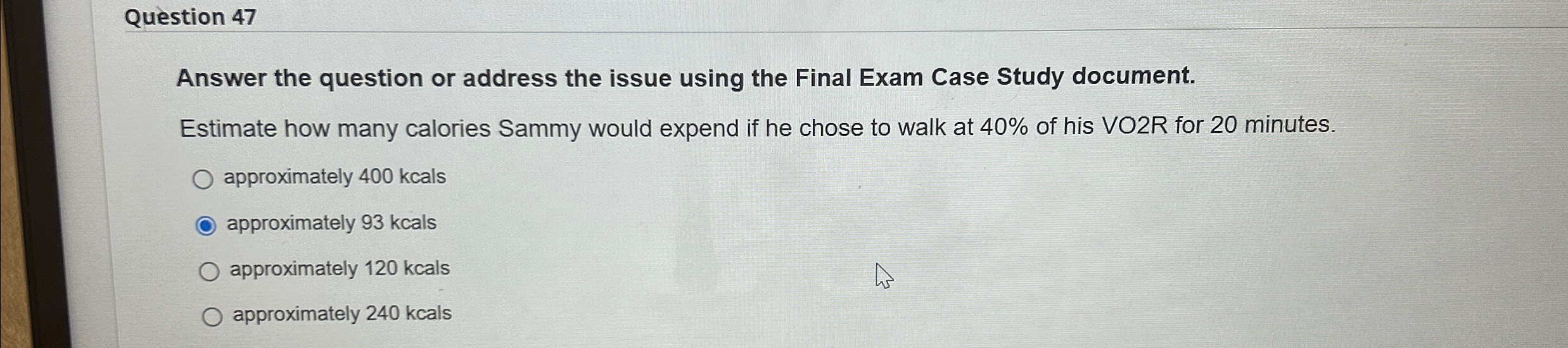 Solved Question 47Answer the question or address the issue | Chegg.com