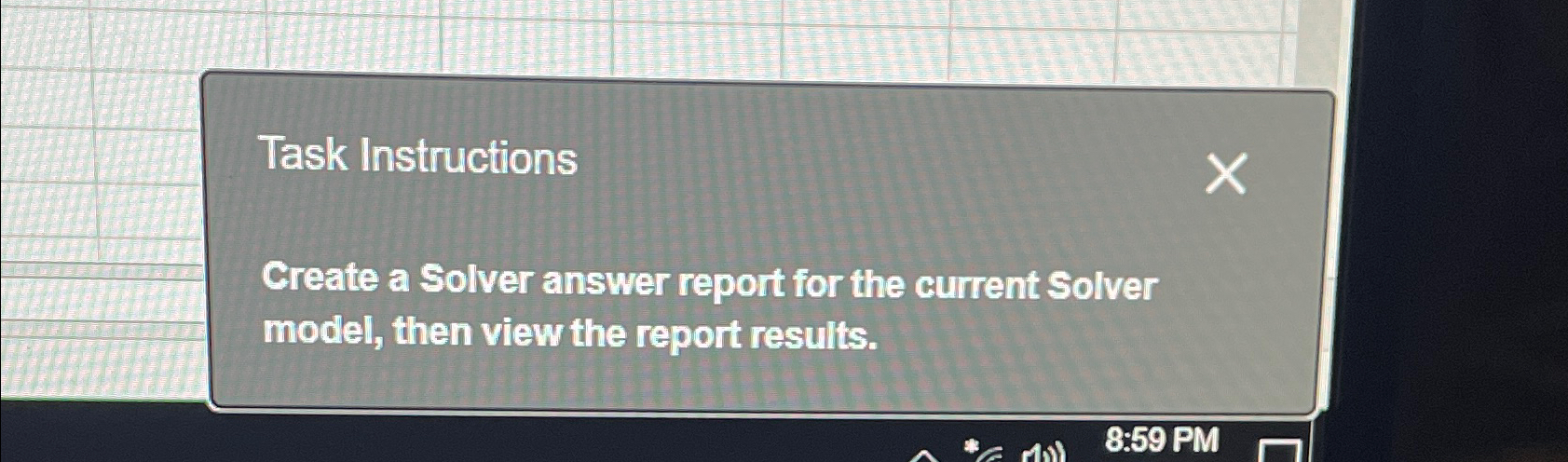 Solved Task InstructionsCreate a Solver answer report for | Chegg.com Solved Task InstructionsCreate a Solver answer report for | Chegg.com