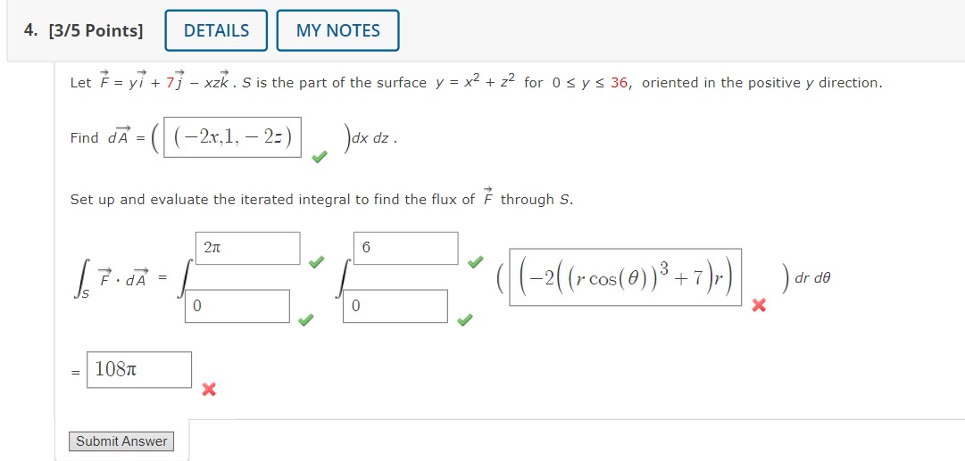Solved Let vec(F)=yvec(i)+7vec(j)-xzvec(k).S ﻿is the part of | Chegg.com