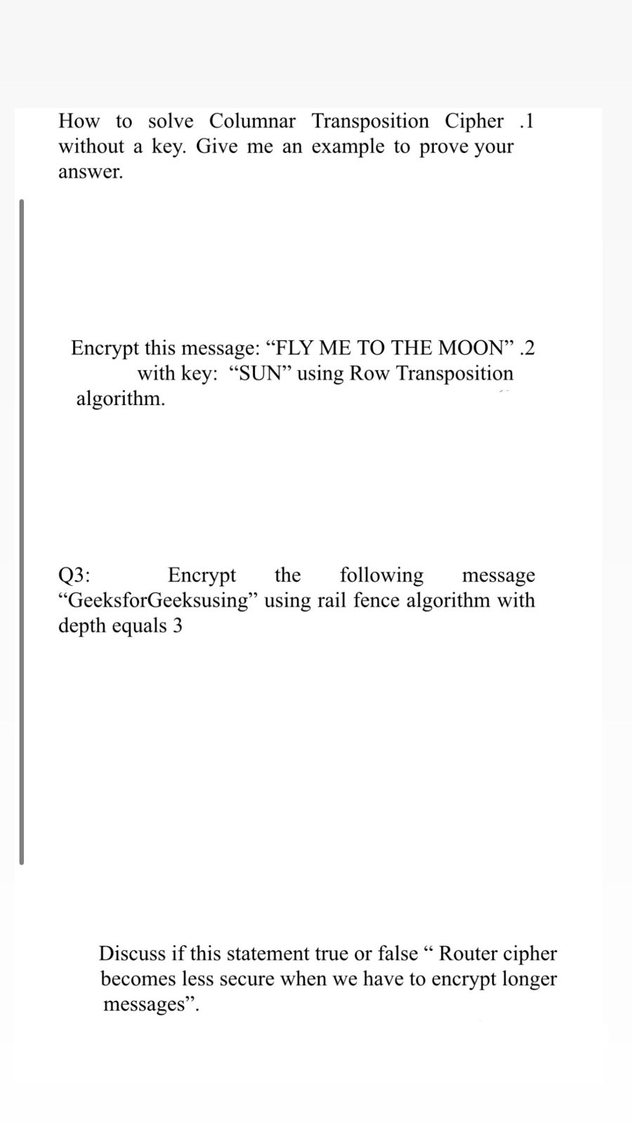 Solved How To Solve Columnar Transposition Cipher 1
