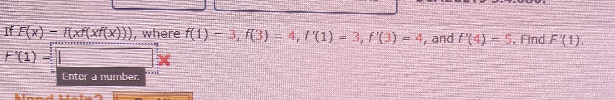 Solved If F(x)=f(xf(xf(x))), ﻿where | Chegg.com