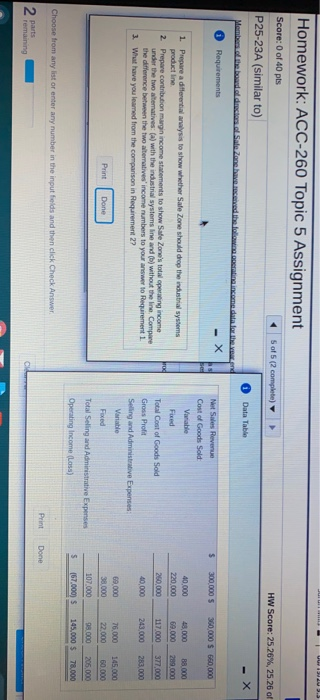 Solved Homework Acc 260 Topic 5 Assignment Save Score 0 Of