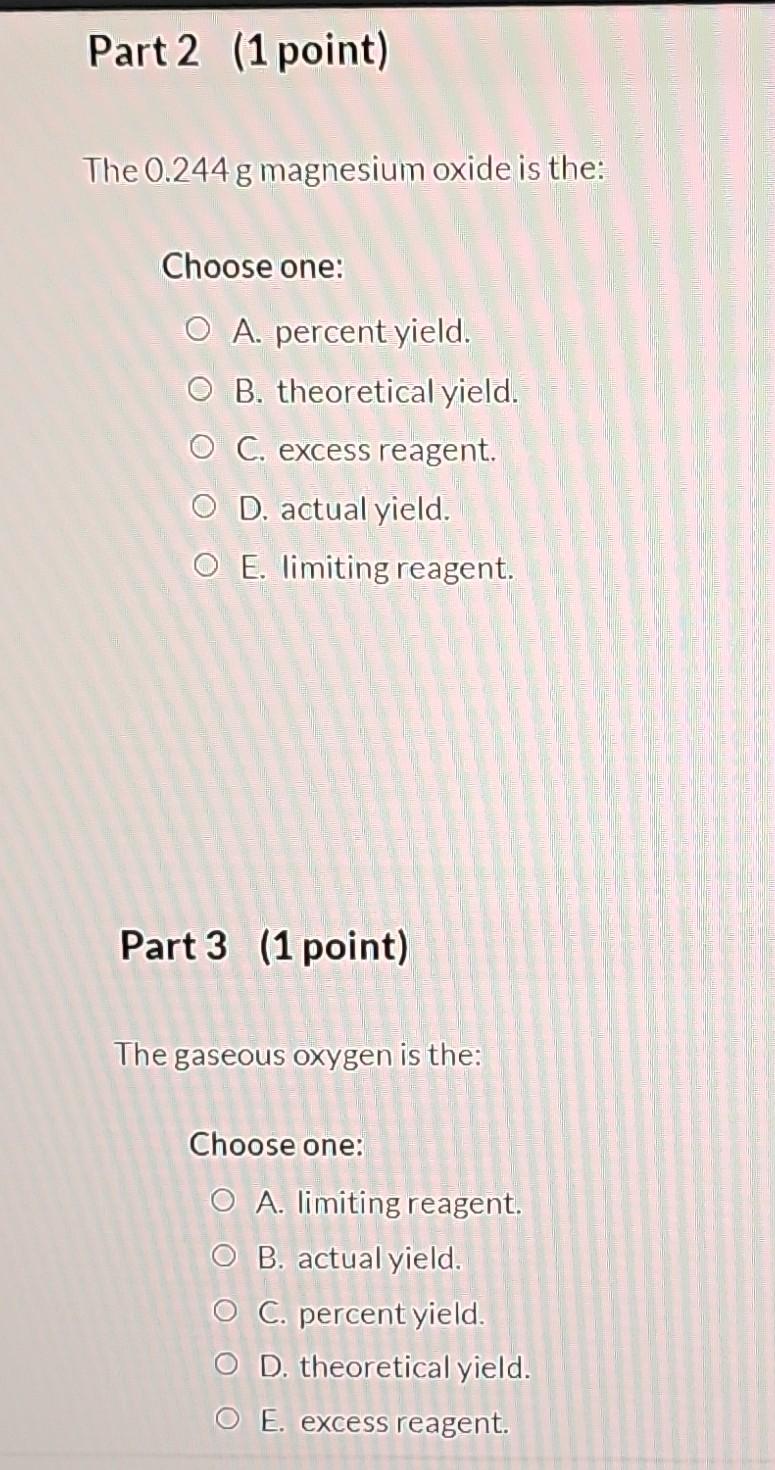 Solved A 0.206 g piece of solid magnesium reacts with | Chegg.com