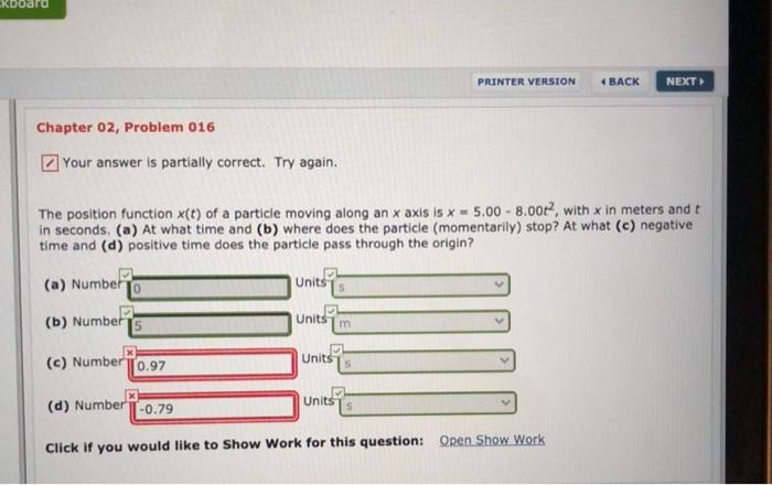 Solved PRINTER VERSION 4 BACK NEXT Chapter 02, Problem 016 | Chegg.com