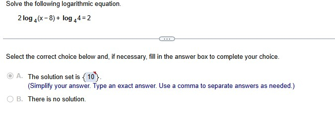 Solved Solve the following logarithmic | Chegg.com