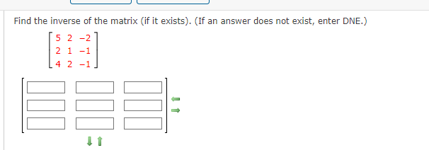Solved Find the inverse of the matrix (if it exists). (If an | Chegg.com