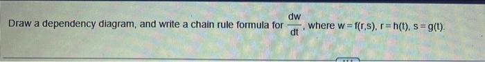 Solved Draw a dependency diagram, and write a chain rule | Chegg.com