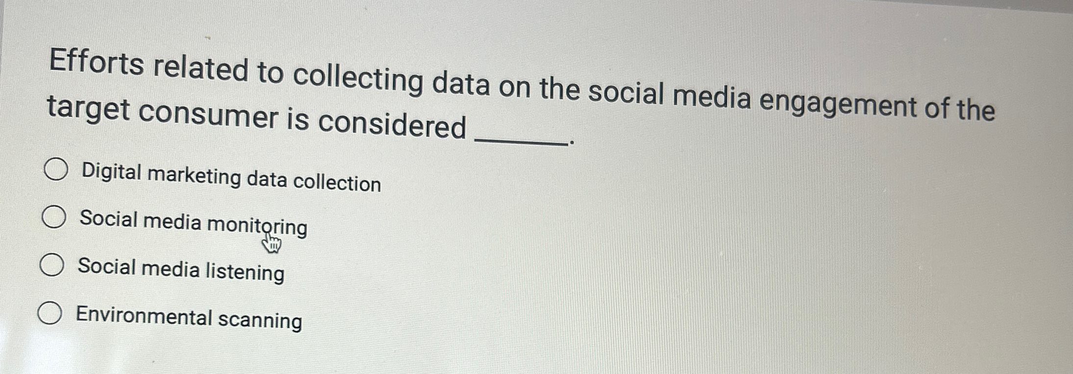 Solved Efforts related to collecting data on the social | Chegg.com