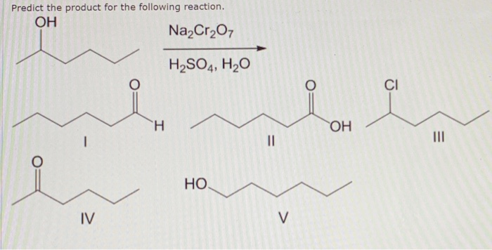 Solved Predict the product for the following reaction. OH | Chegg.com
