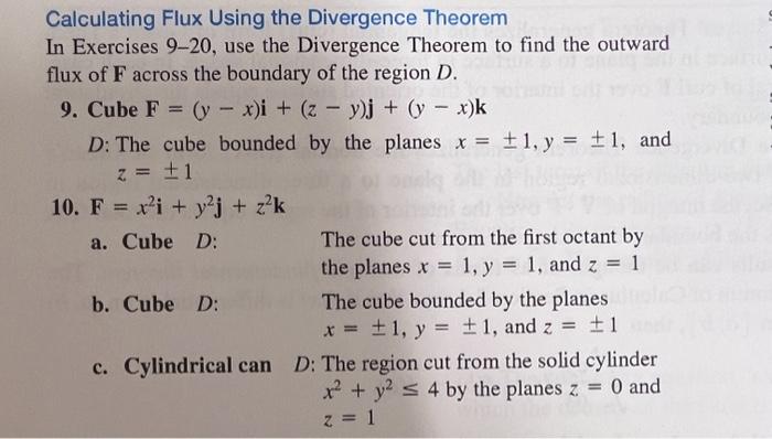 Solved Calculating Flux Using the Divergence Theorem In | Chegg.com