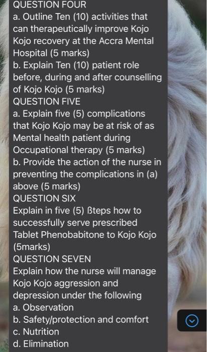 Solved Kojo Kojo a 27 year old young man, a Famous Poet | Chegg.com