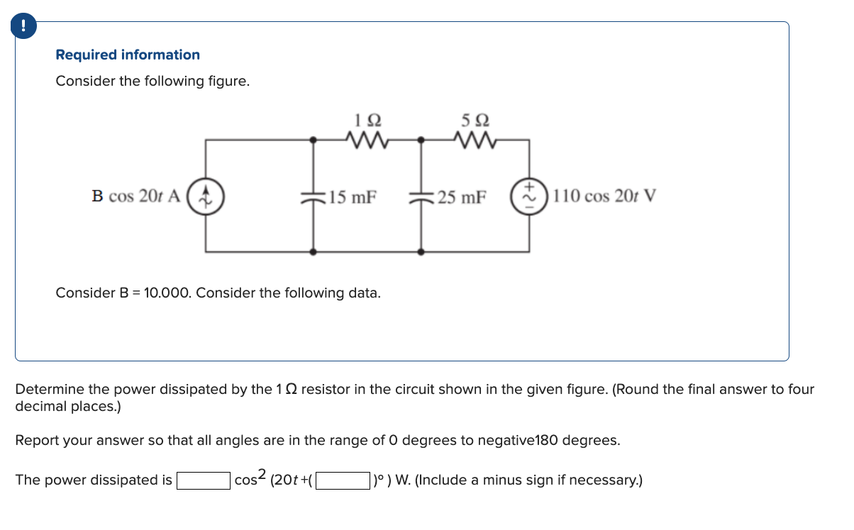 Solved Required informationConsider the following | Chegg.com