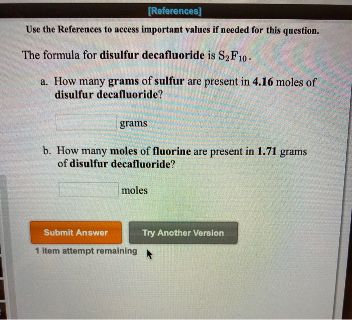 Solved [References) Use the References to access important | Chegg.com