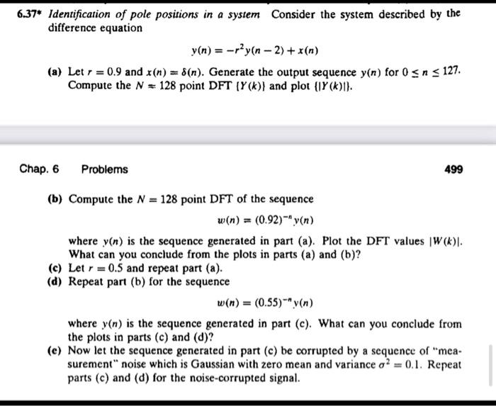 Solved 17* Identification of pole positions in a system | Chegg.com