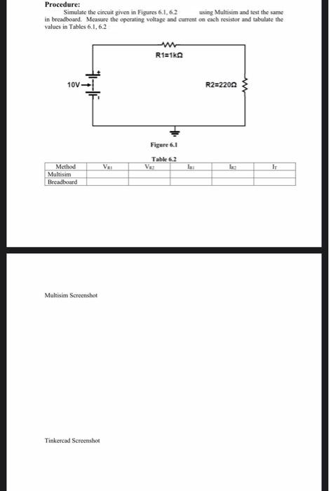 Solved Procedure: Simulate the circuit given in Figures | Chegg.com