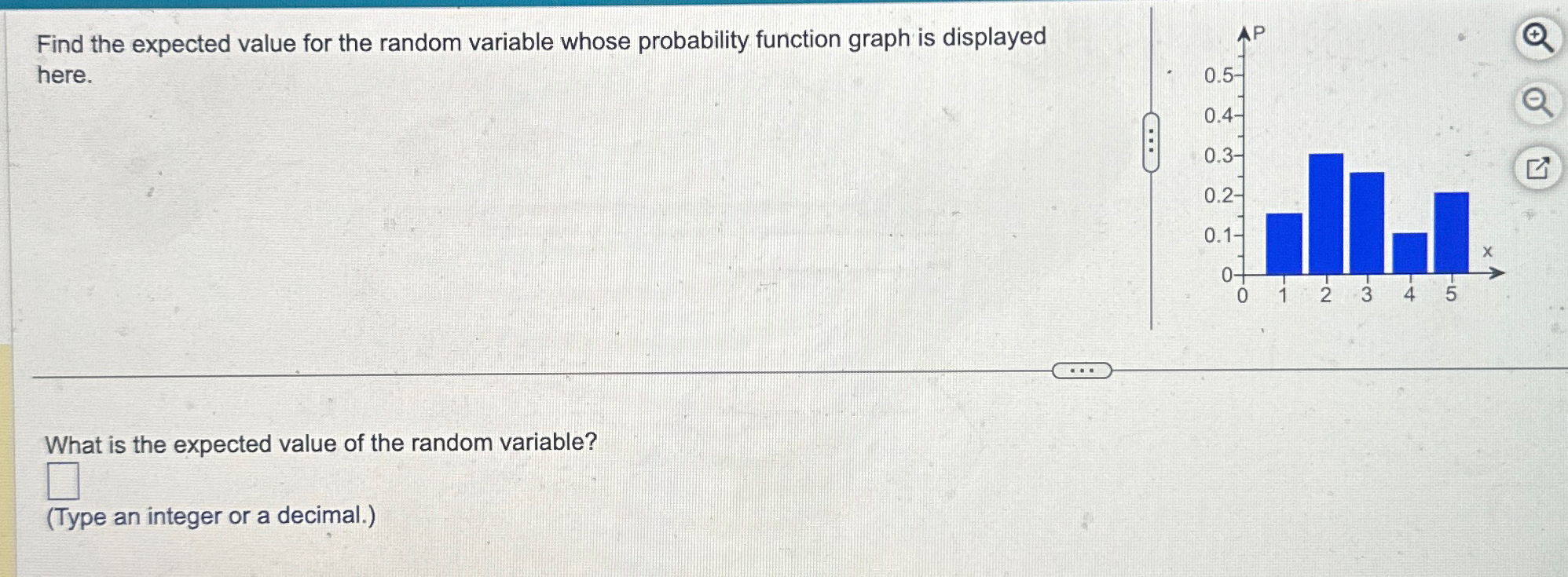 Solved Find the expected value for the random variable whose | Chegg.com