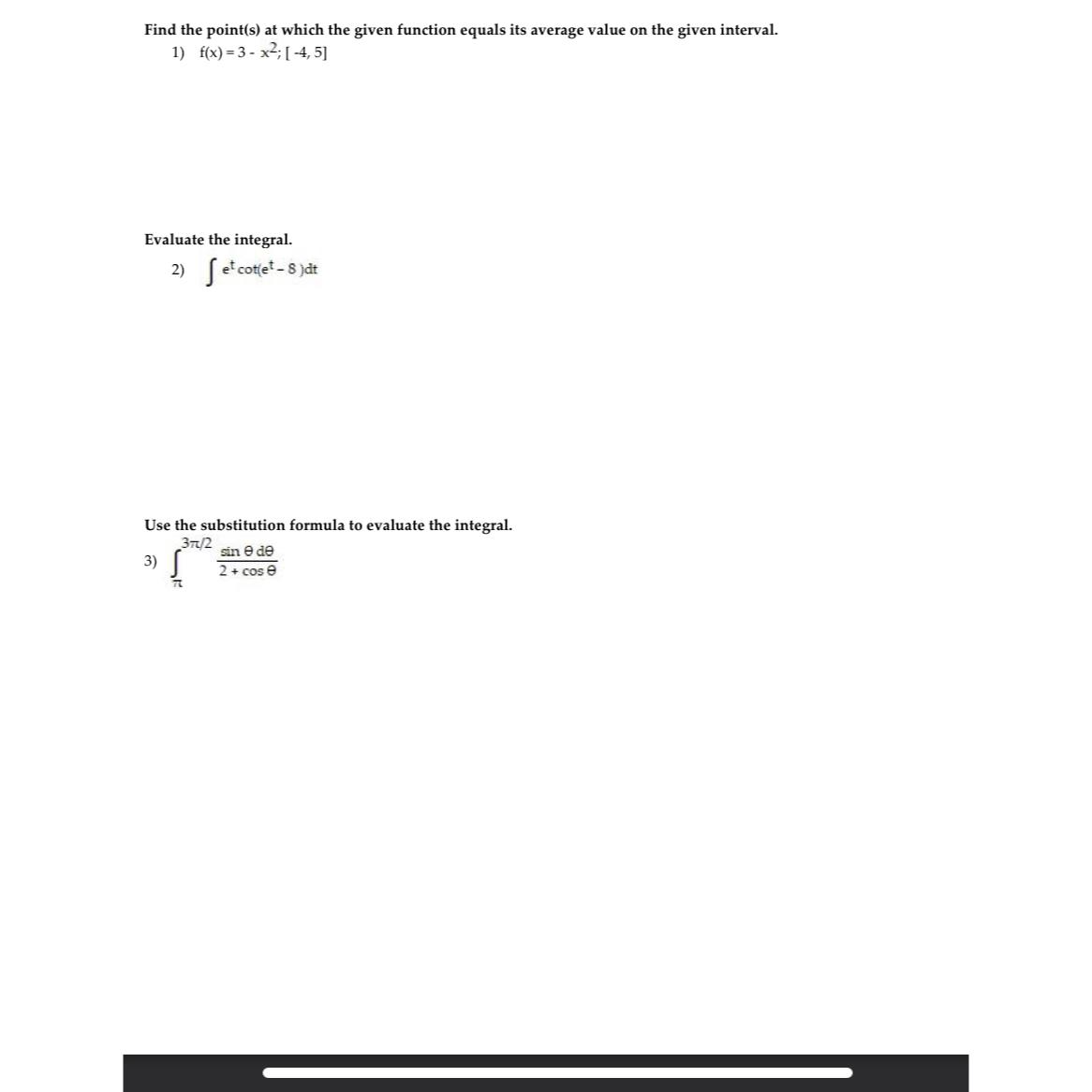 Solved Find the point(s) ﻿at which the given function equals | Chegg.com