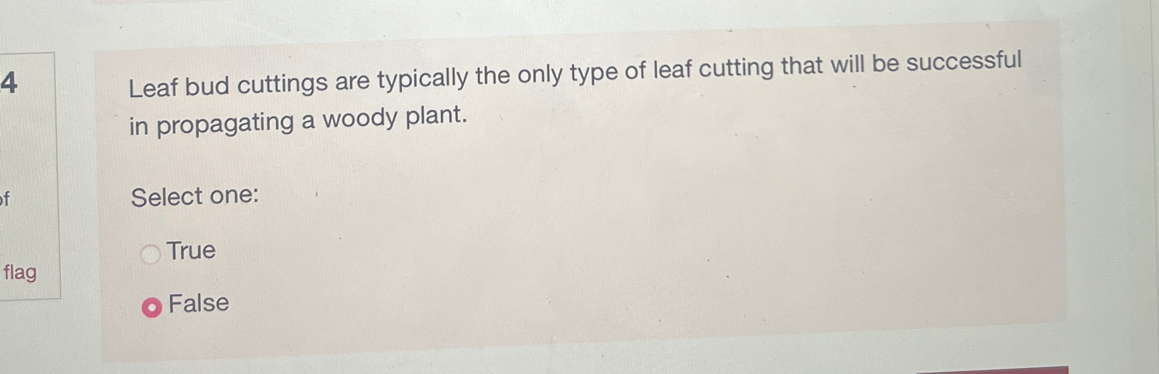 Solved Leaf bud cuttings are typically the only type of leaf | Chegg.com