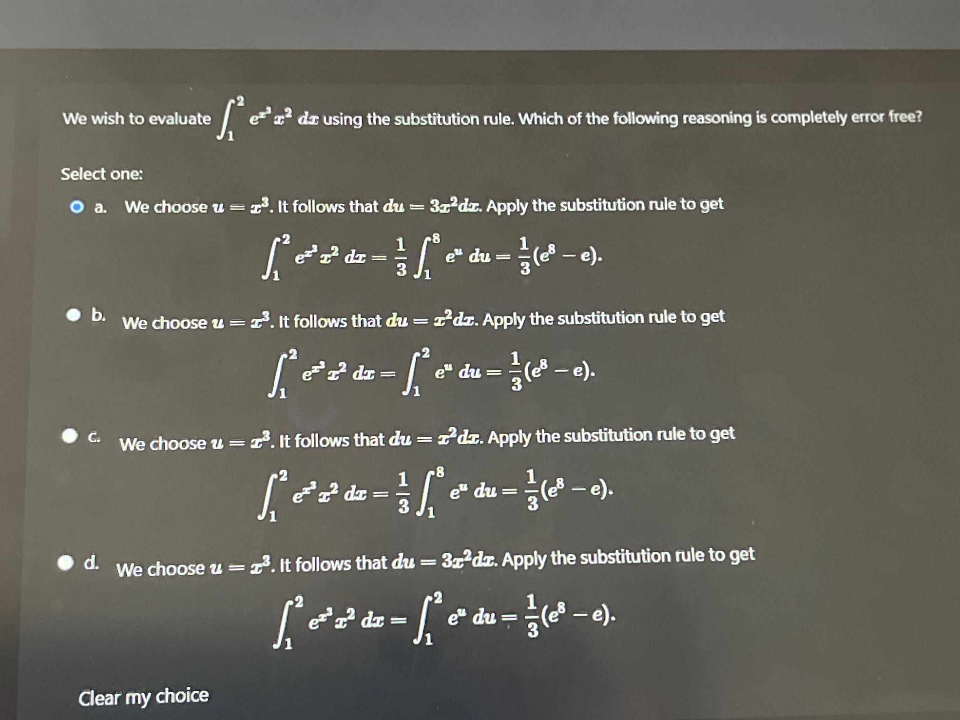 Solved We wish to evaluate ∫12ex3x2dx ﻿using the | Chegg.com