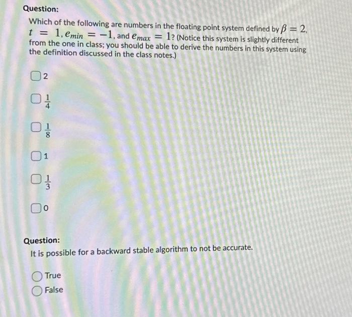 Solved Which of the following can be computed for any A∈Rm×n | Chegg.com