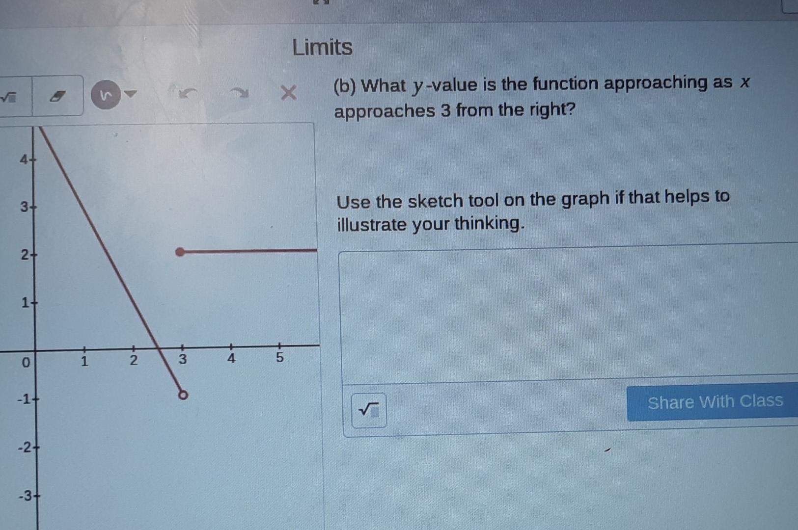 Solved 3 Limits (a) What y-value is the function approaching | Chegg.com