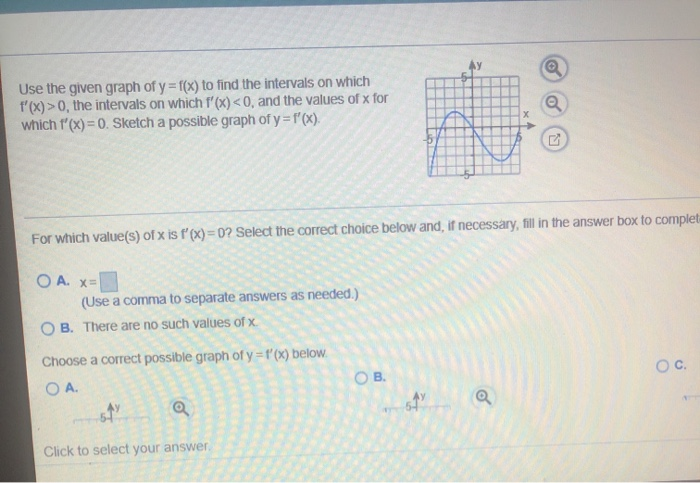 Solved Use the given graph of y=f(x) to find the intervals | Chegg.com