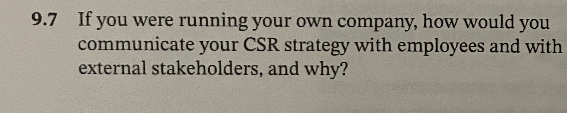 High Quality SOLUTION 9.7 ﻿If you were running your own company, how would | Chegg.com