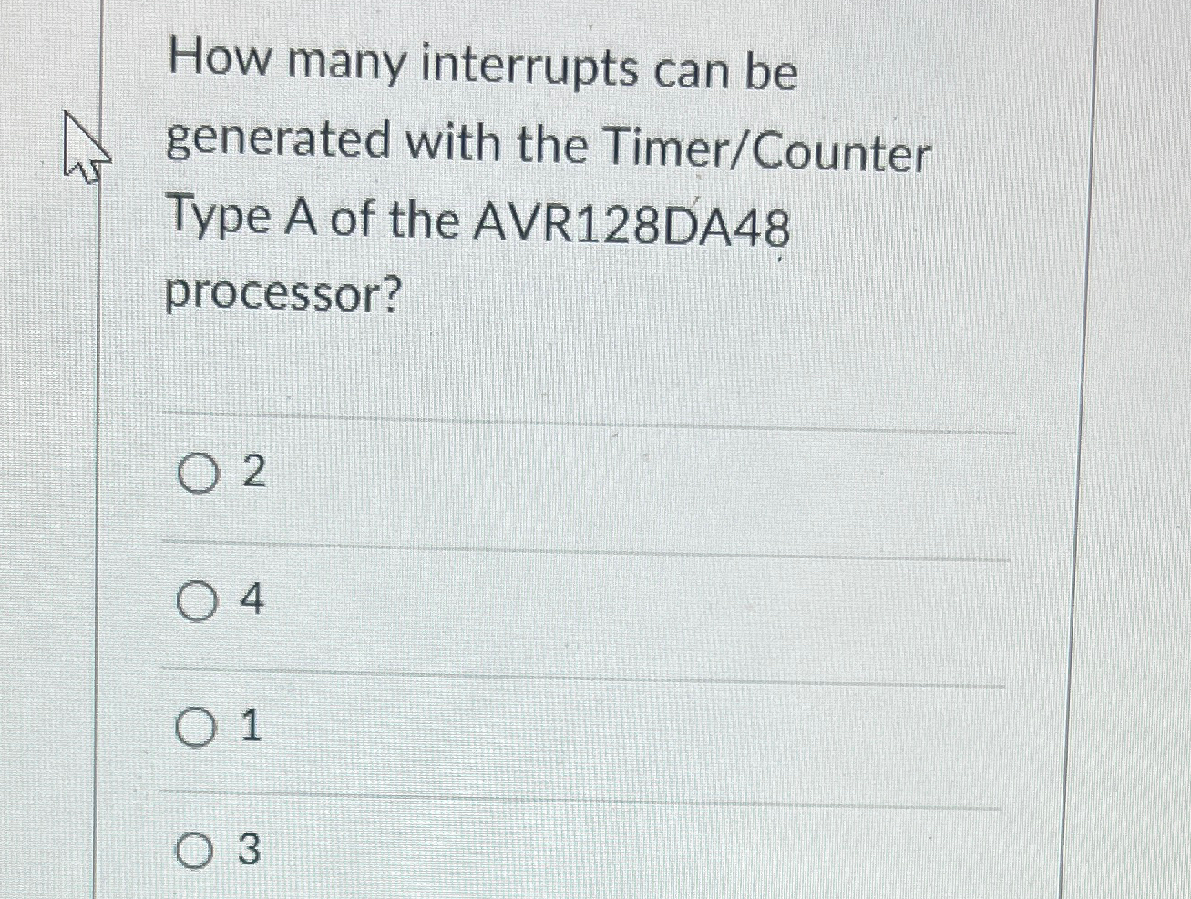 Solved How many interrupts can be generated with the | Chegg.com