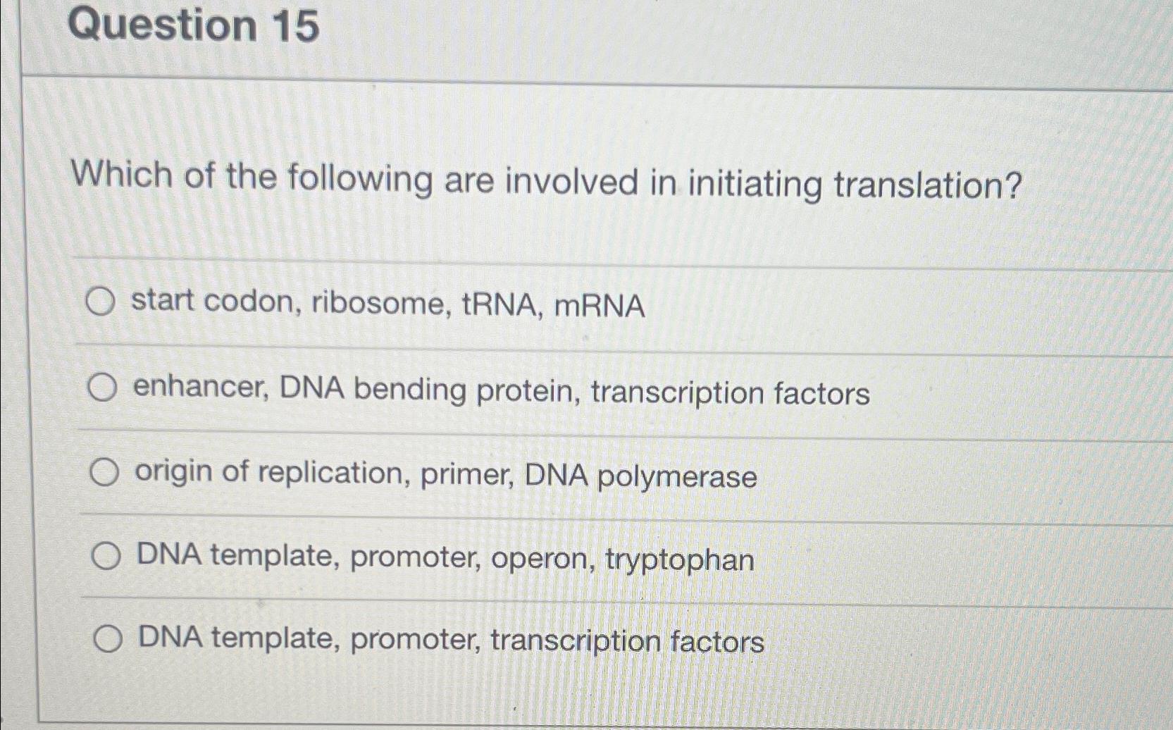Solved Question 15Which of the following are involved in | Chegg.com
